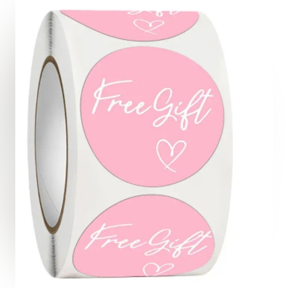 Office | 50 Pink Free Gift Stickers 1 Inch | Poshmark